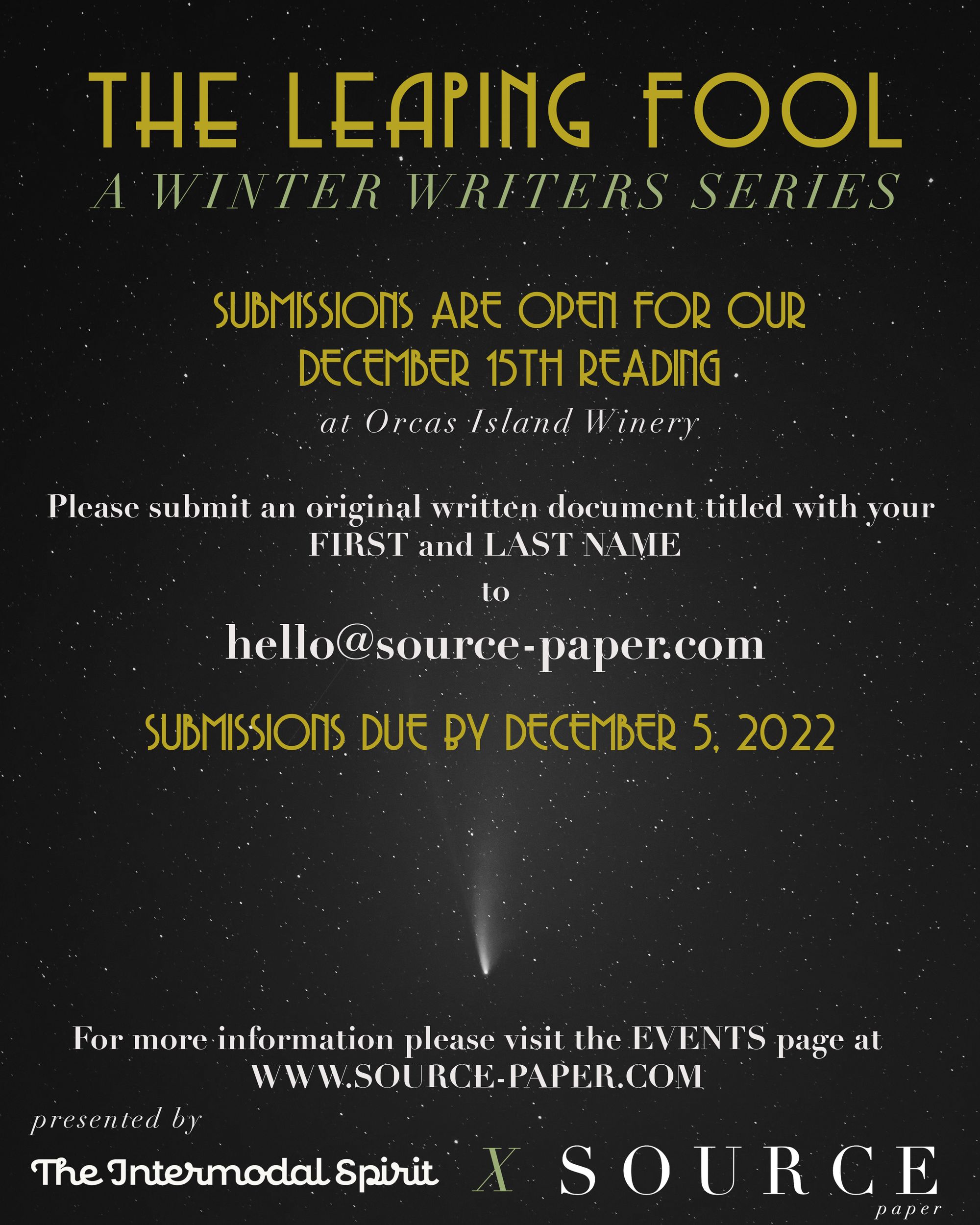 December Leaping Fool Submissions are Open! (Public)